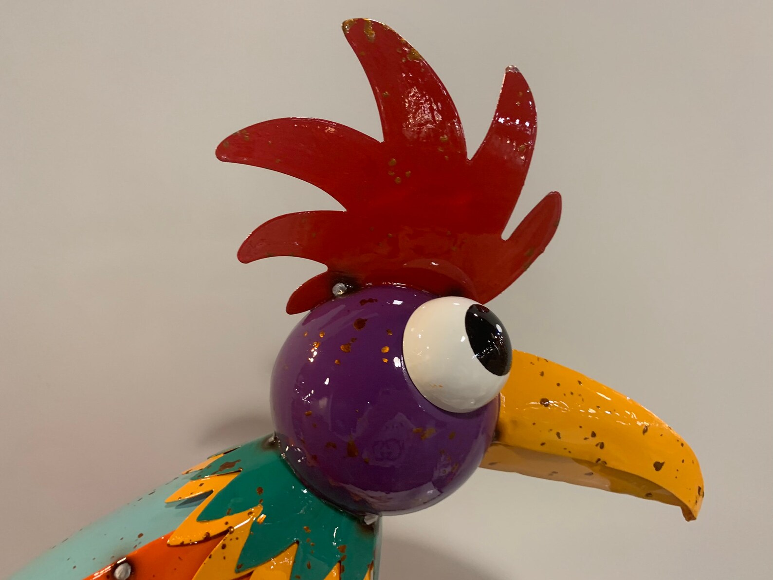 Colorful Rooster Statue - Etsy
