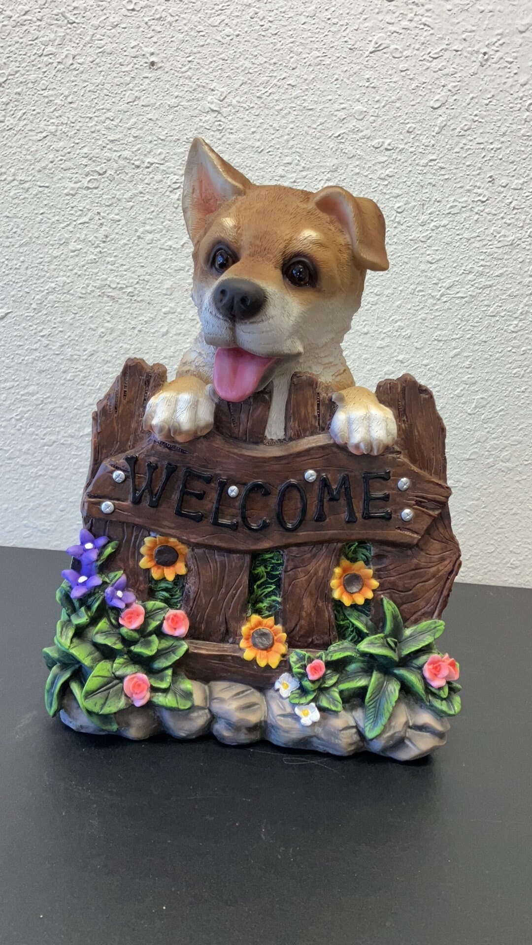 Welcome Puppy Statue poly Resin - Etsy