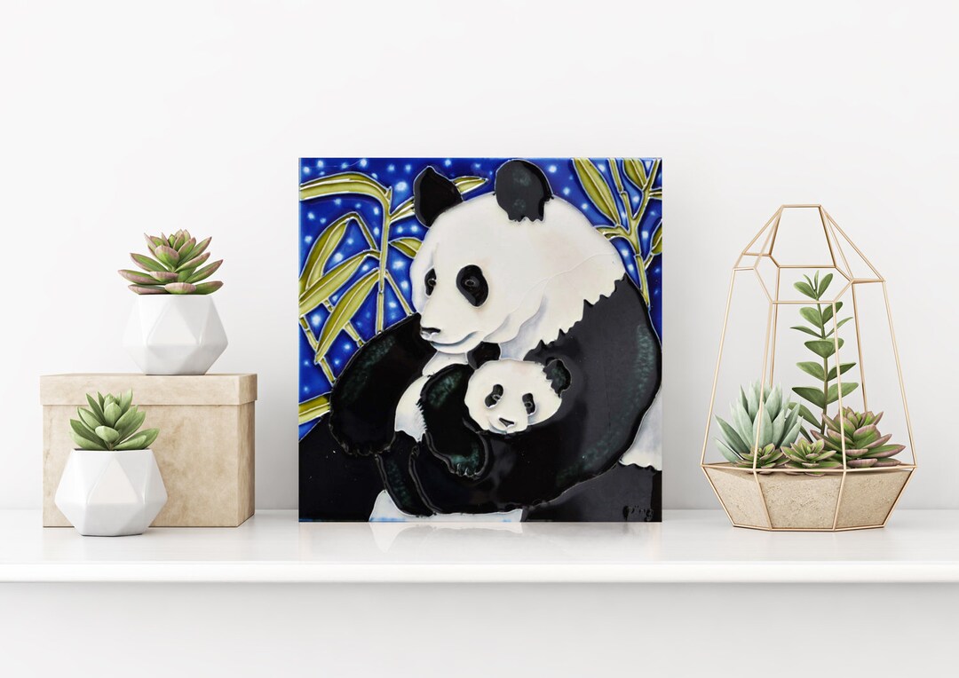 Panda Ceramic Art Tiles Assorted Sizes - Etsy