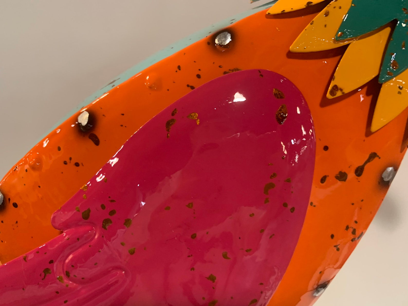 Colorful Rooster Statue - Etsy