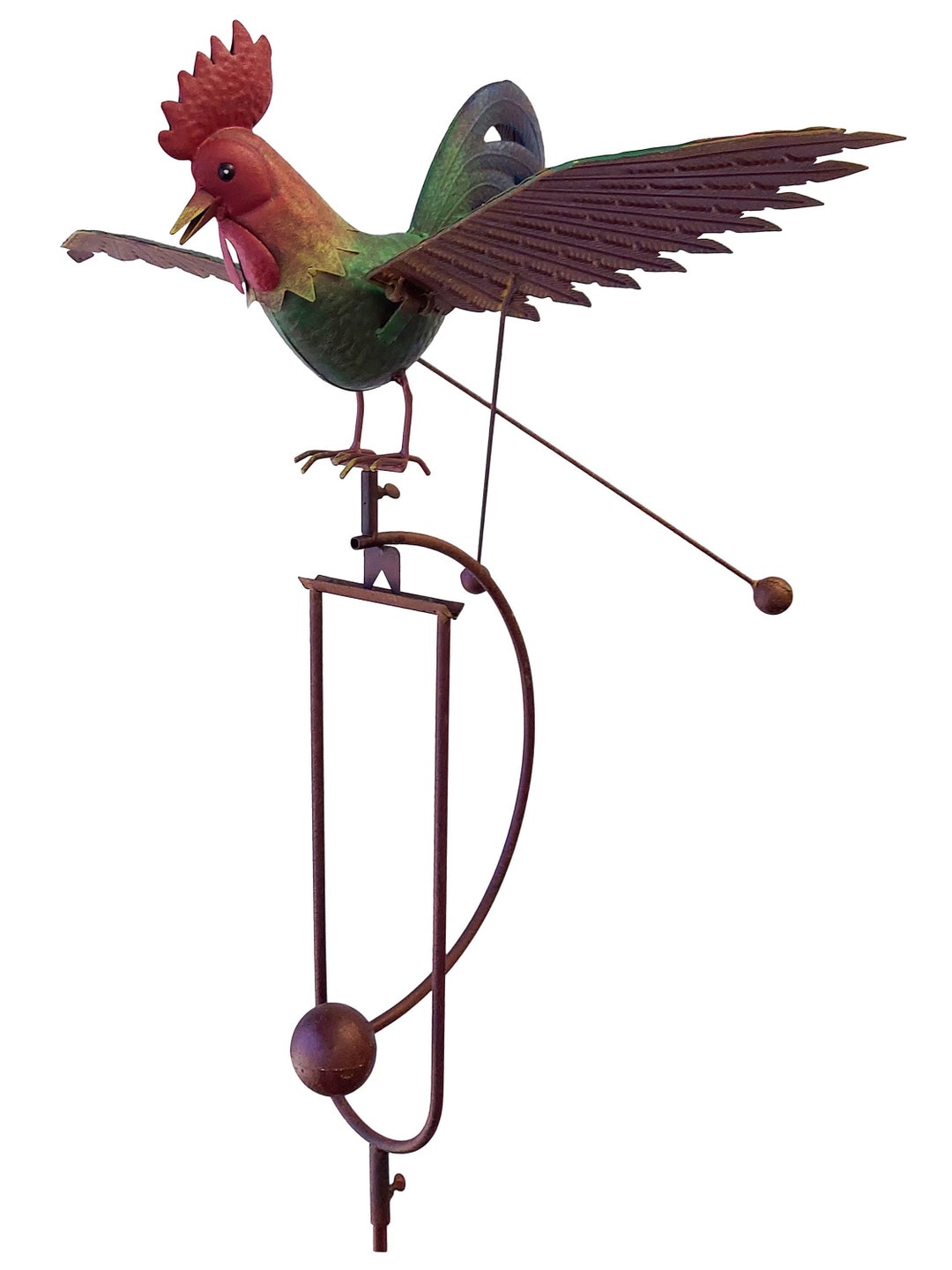 Rustic Rooster Rocker Garden Stake - Etsy