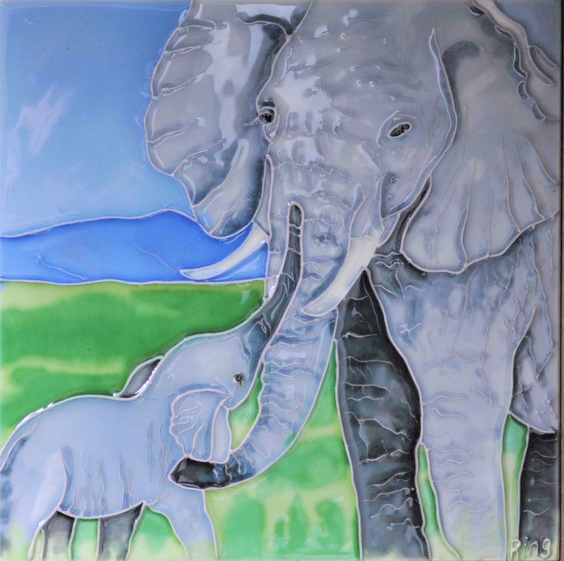 Elephant Tiles Assorted Sizes | Etsy