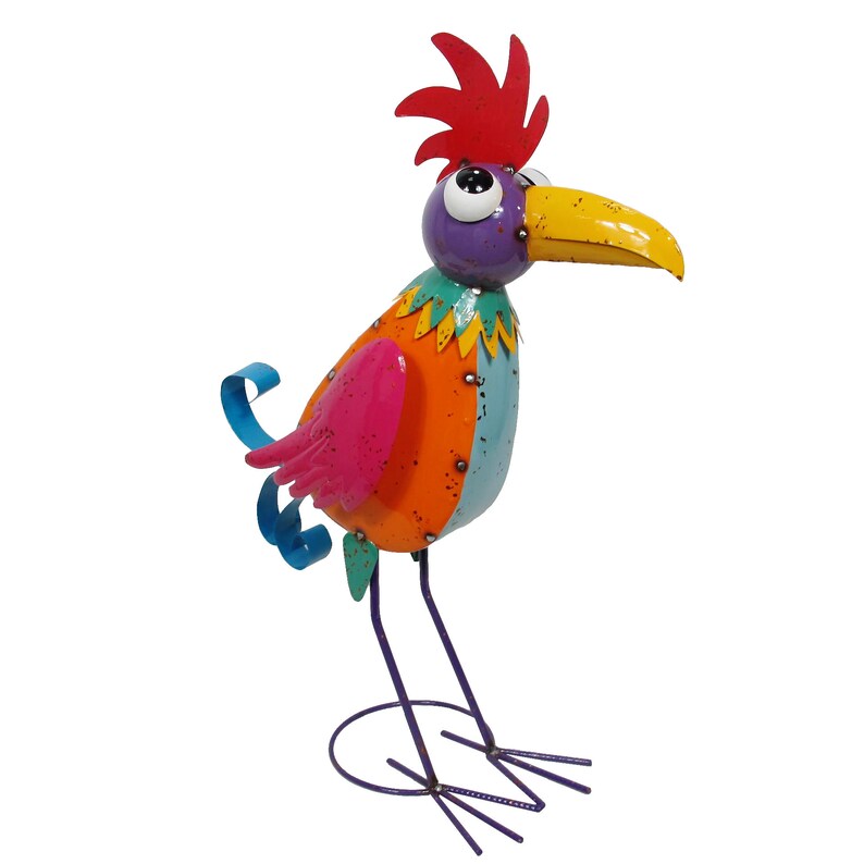 Colorful Rooster Statue - Etsy
