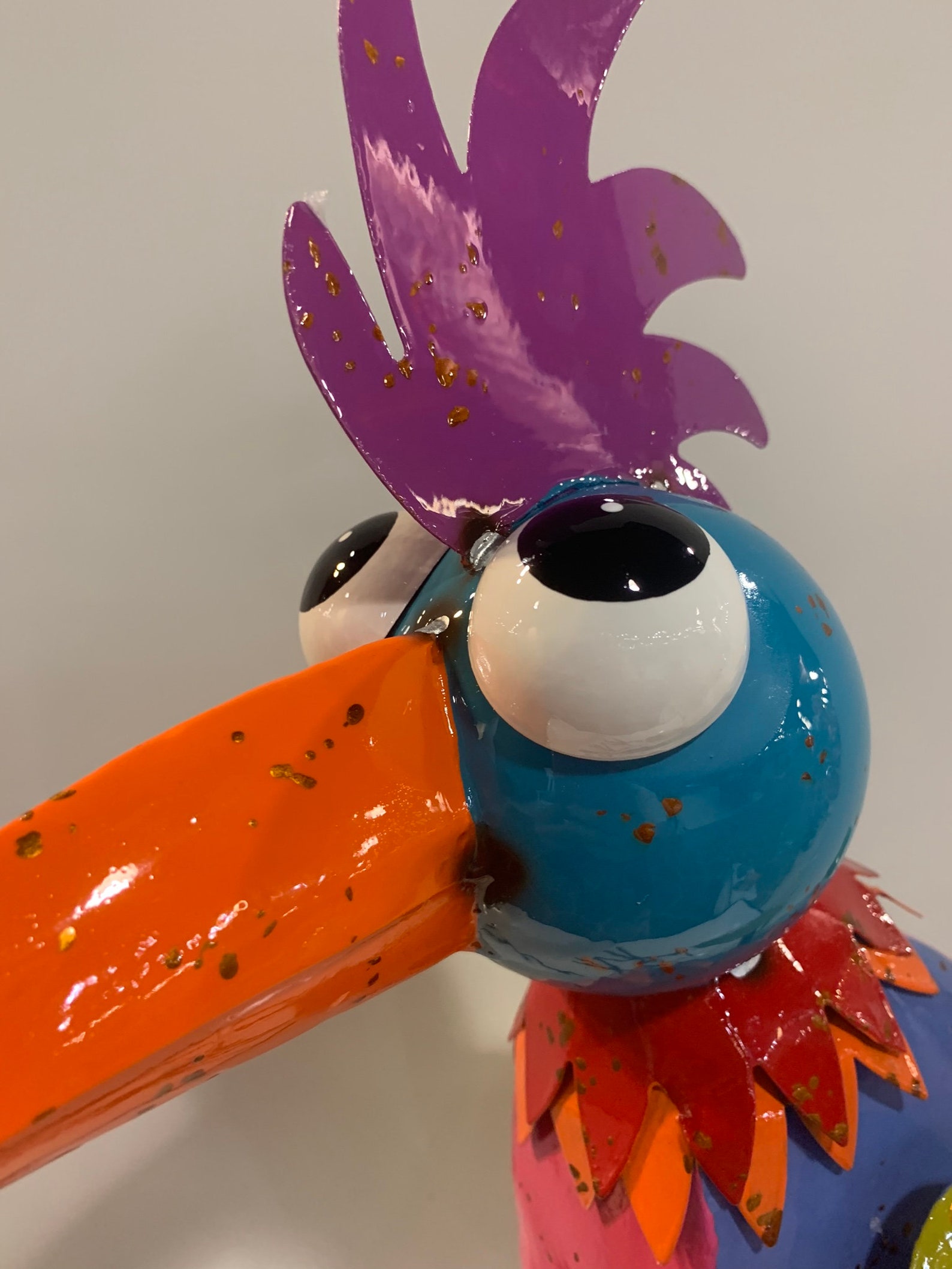 Colorful Rooster Statue - Etsy