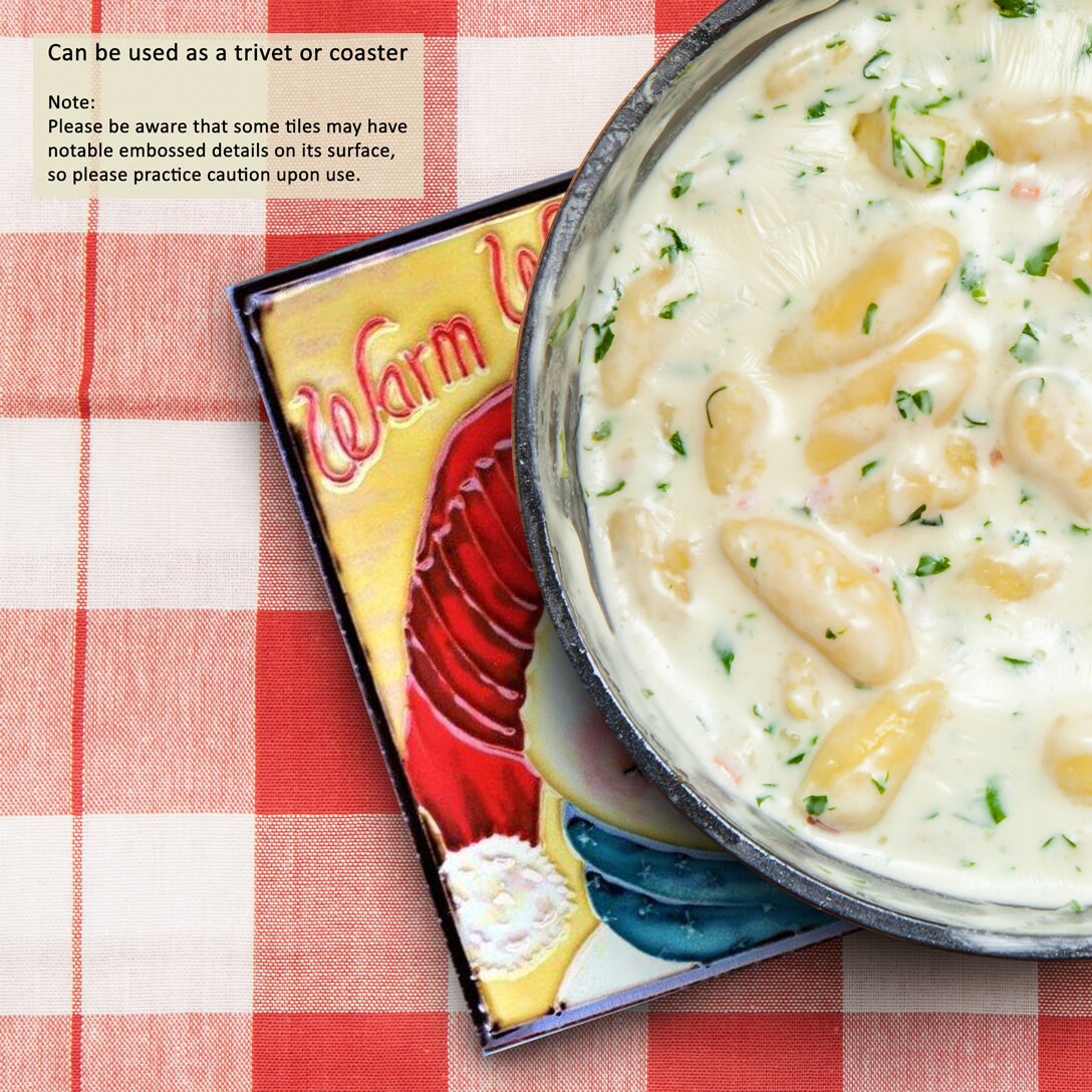 Christmas Tiles Hand Painted Ceramic Art Decor | Etsy