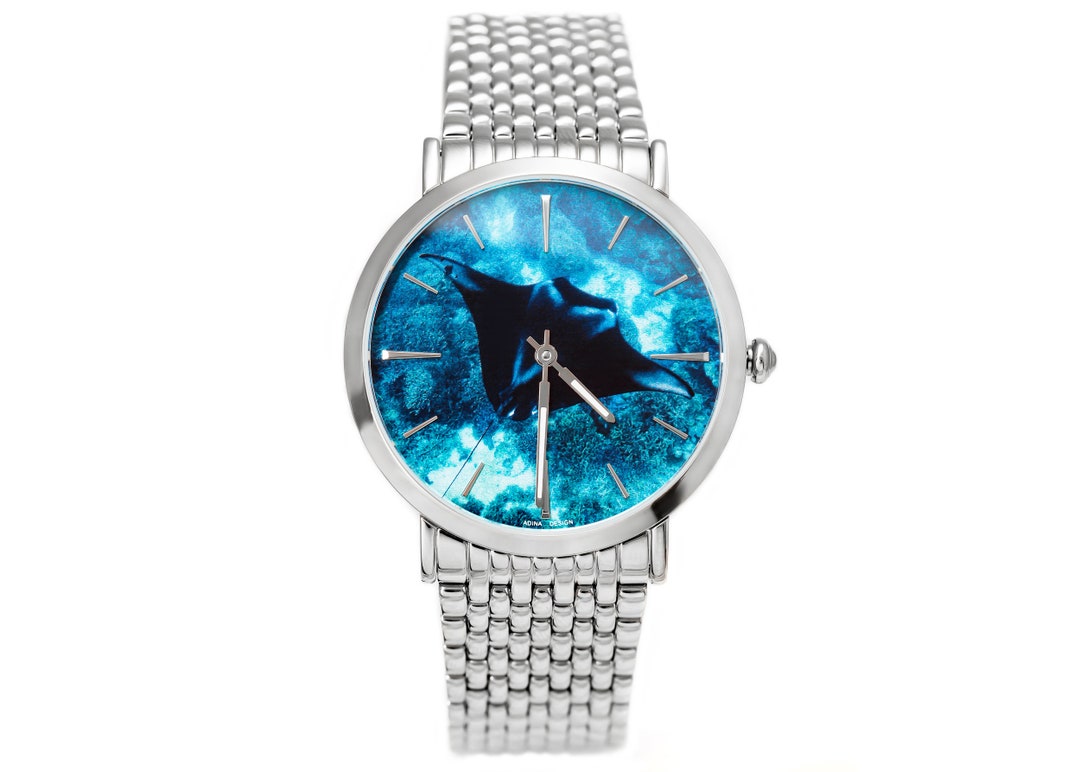 Manta Ray Ocean Watch (stainless Steel)- Manta Ray Watch, Ocean Watch ...