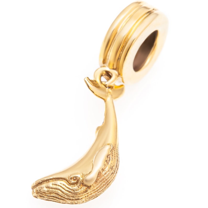 Silver Humpback Whale Charm #067 - Fits Pandora Charm Bracelets, Ocean ...