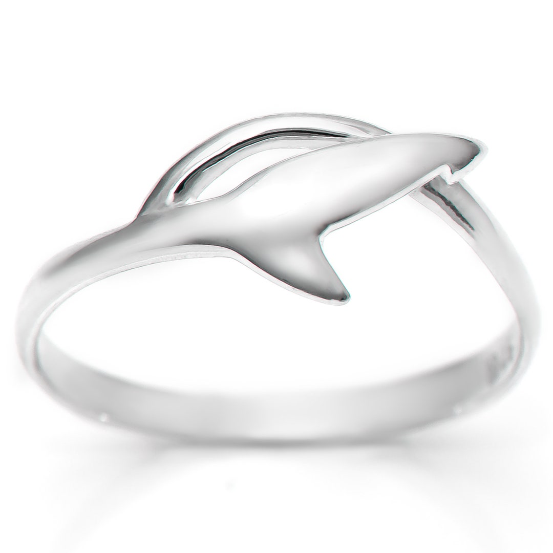 Anti-finning Shark Tail Ring #056 - Shark Ring, Shark Jewelry, Shark ...