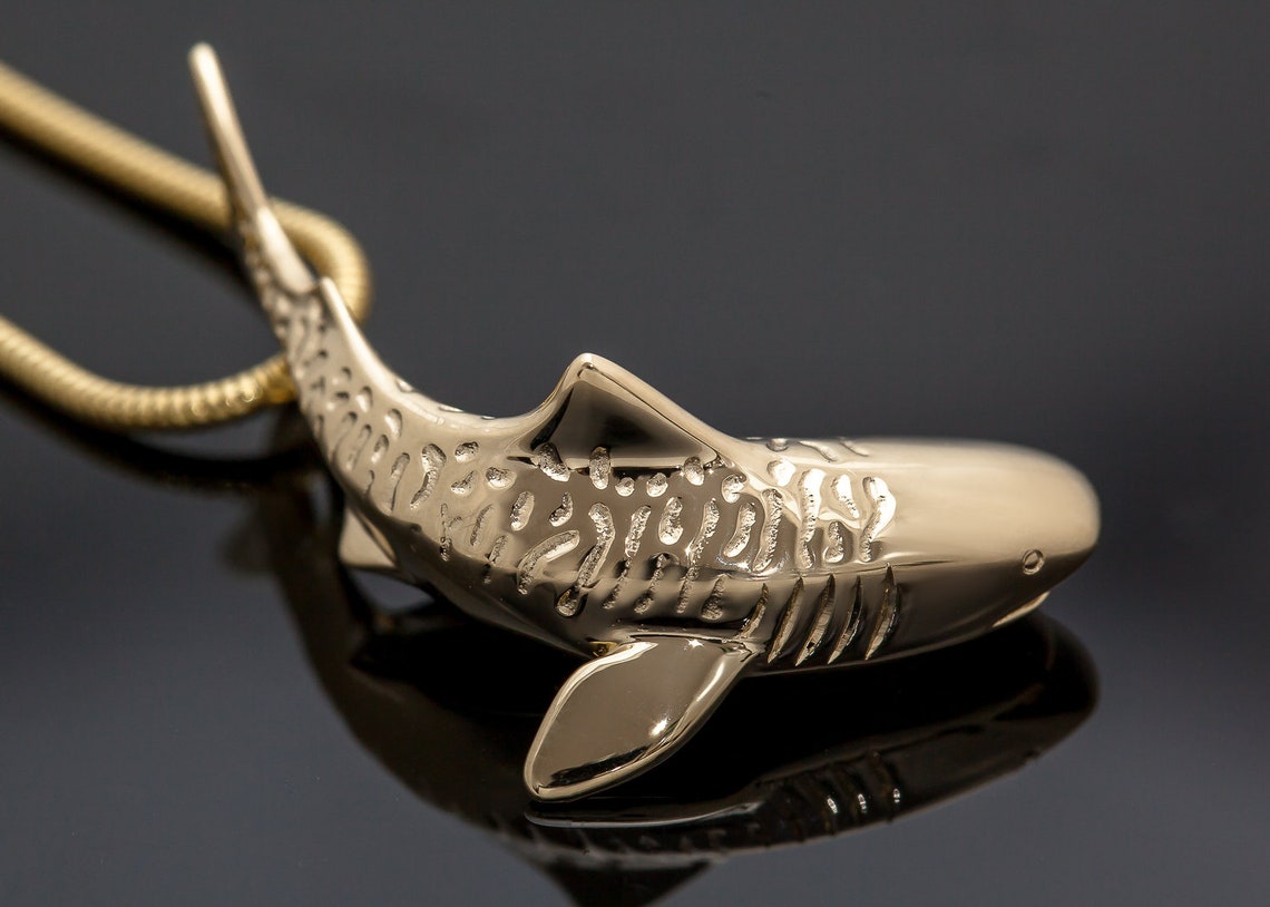 Tiger Shark Pendant Necklace 058 Tiger Shark Jewelry Shark | Etsy