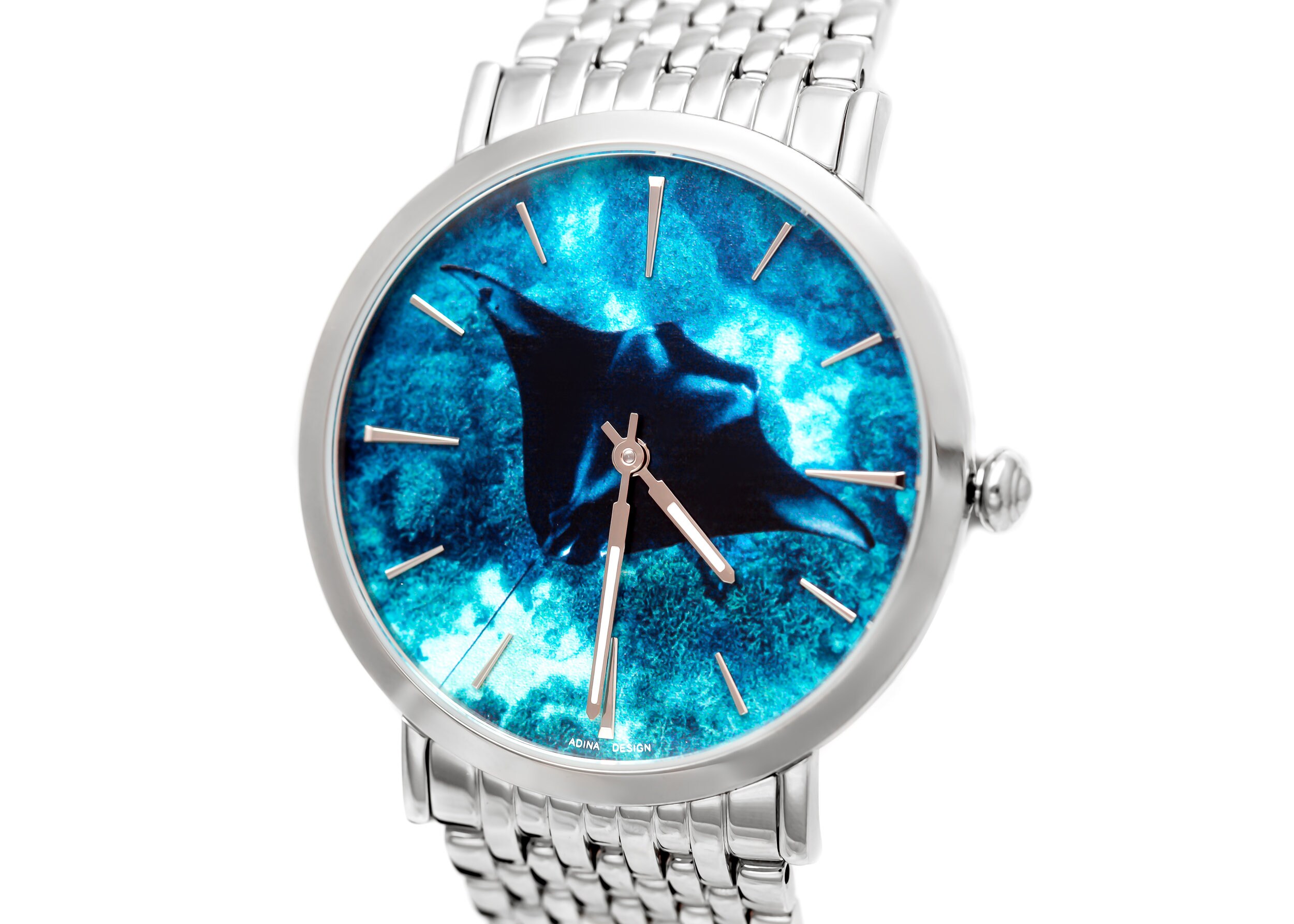Manta Ray Ocean Watch stainless Steel Manta Ray Watch | Etsy
