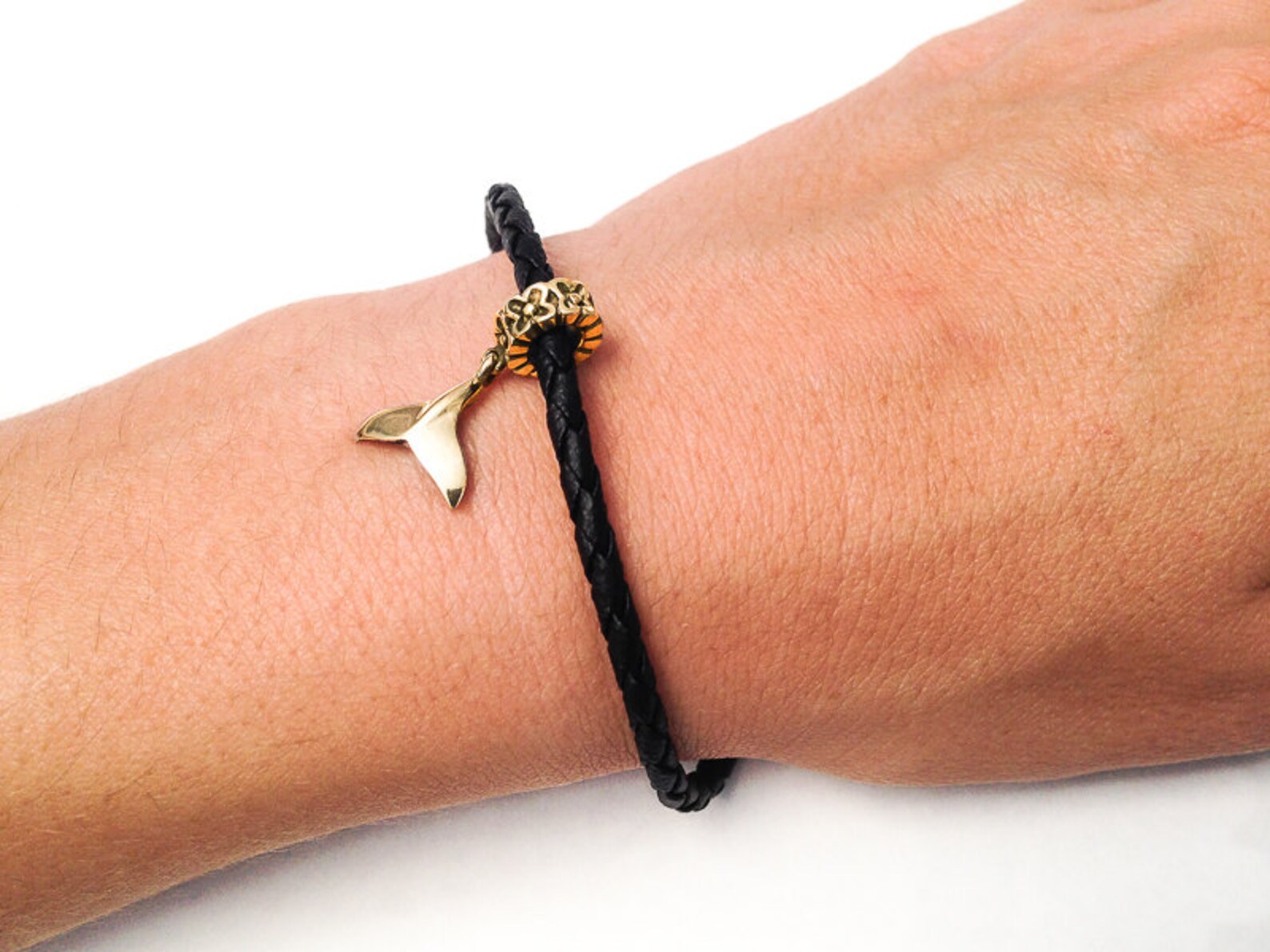 9K Gold Whale Tail Charm 010 Fits Pandora Charm Bracelets | Etsy