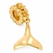 9K Gold Whale Tail Charm 010 Fits Pandora Charm Bracelets, Gold Charm ...