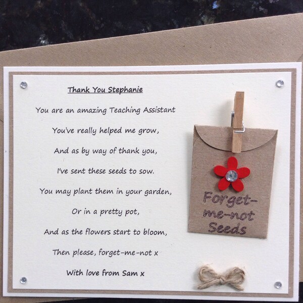 Teacher Assistant Poem - Etsy UK