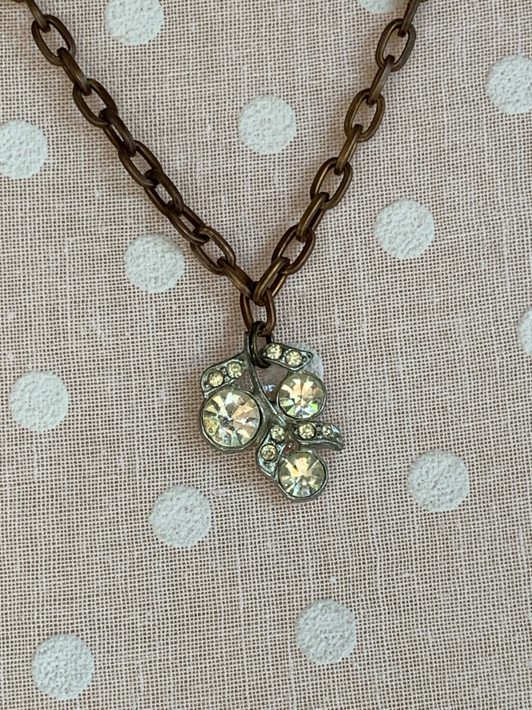 Assemblage Repurposed Vintage Jewelry Sparkly Necklace Thrifted Vintage ...