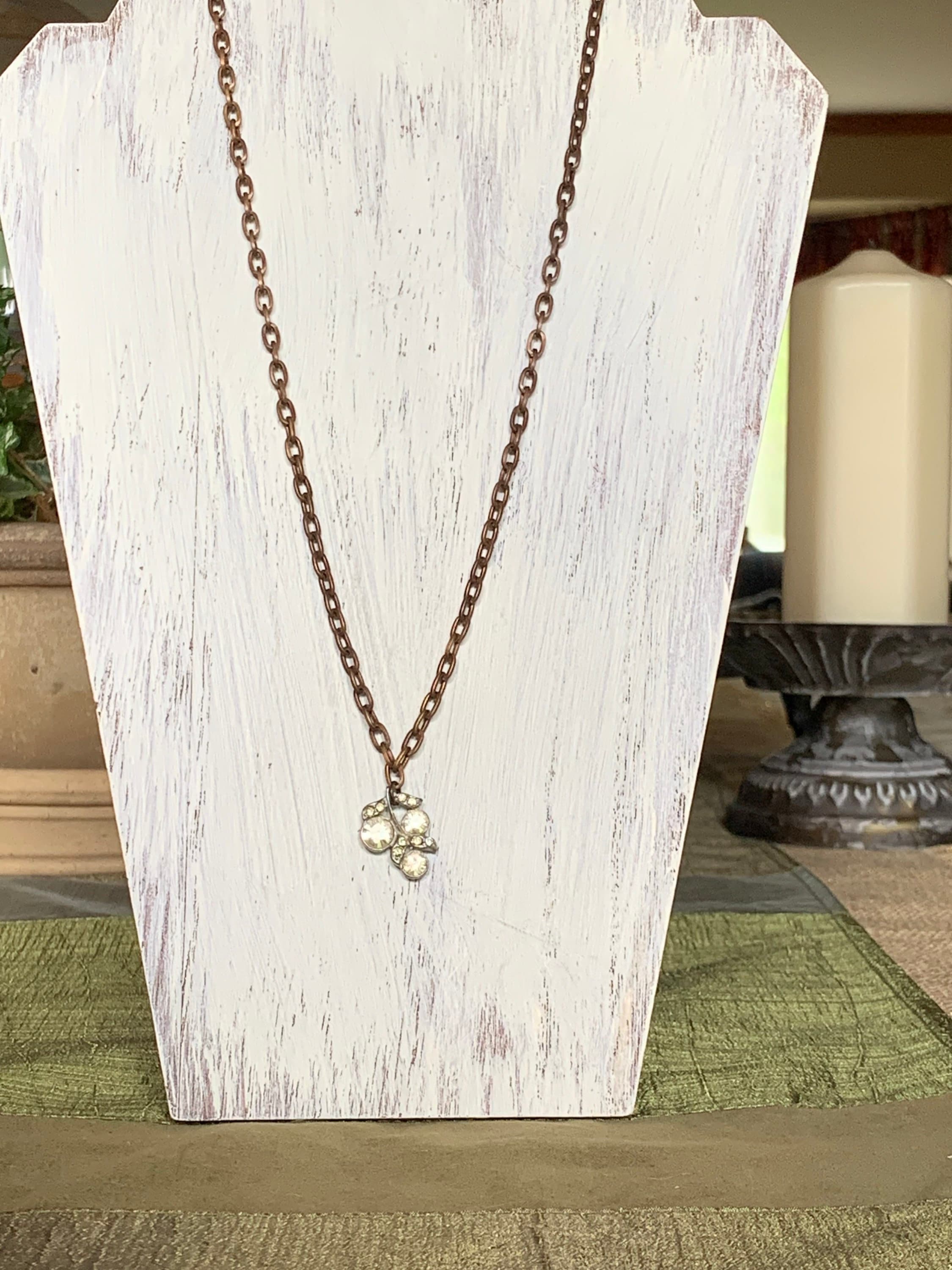 Assemblage Repurposed Vintage Jewelry Sparkly Necklace Thrifted Vintage ...