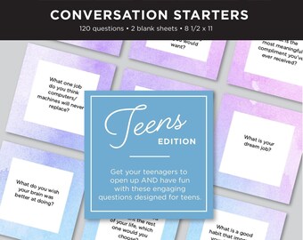 Conversation Cards for Kids, Conversation Starters for Kids ...
