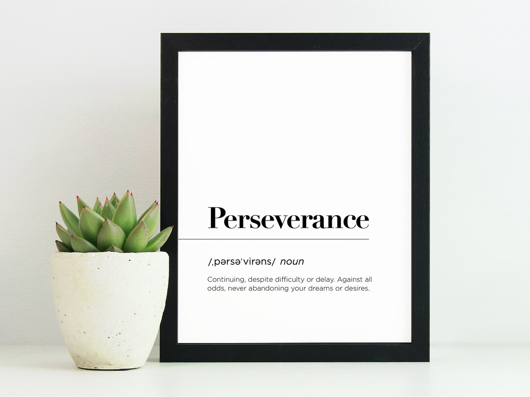 Definition of Perseverance - Etsy