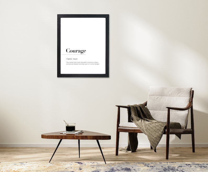 Definition of Courage - Etsy