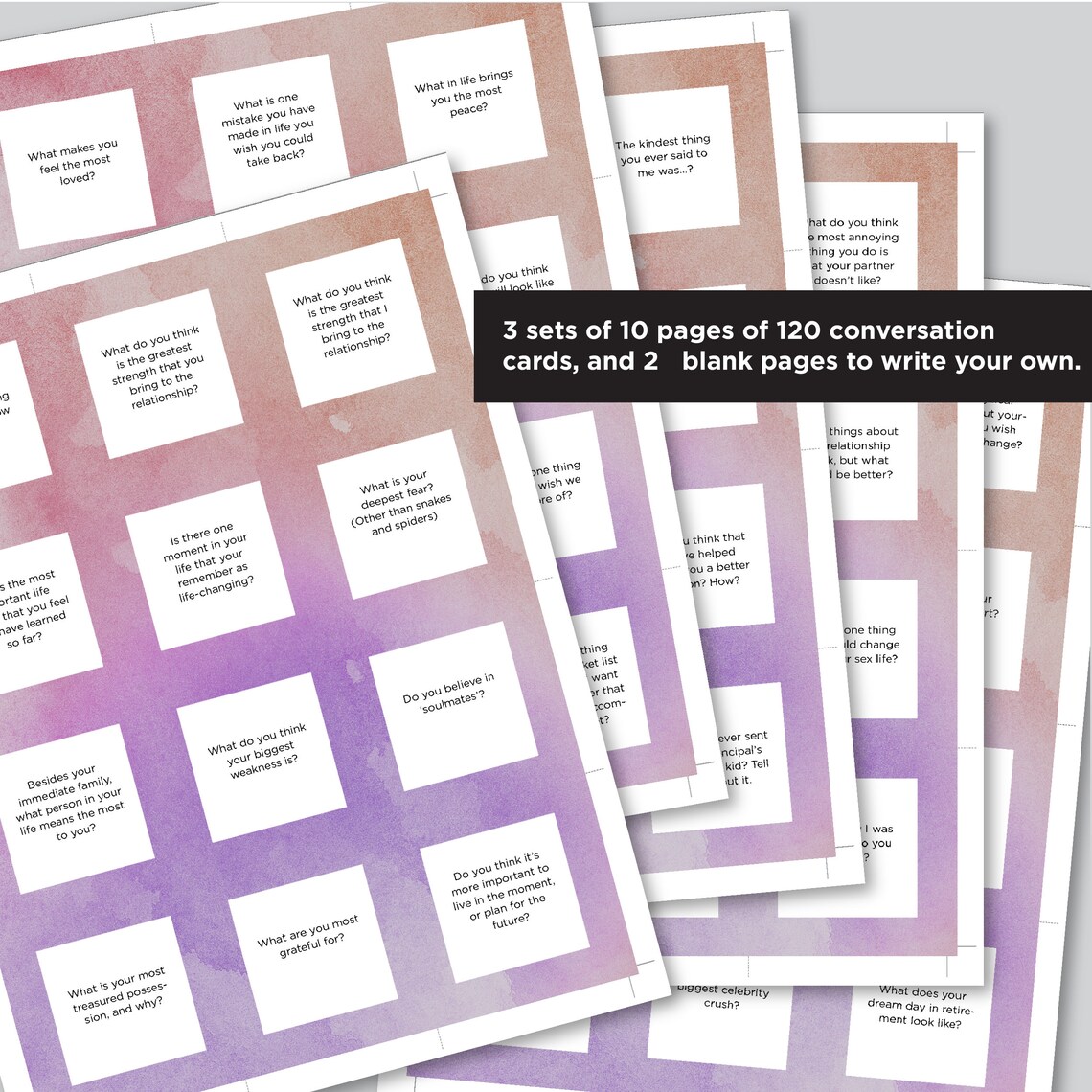 Conversation Starters – Bundle 3-pack - Etsy