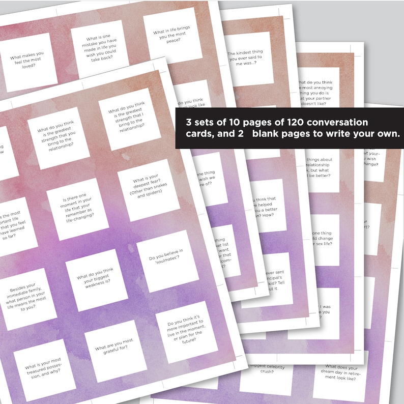 Conversation Starters – Bundle 3-pack - Etsy