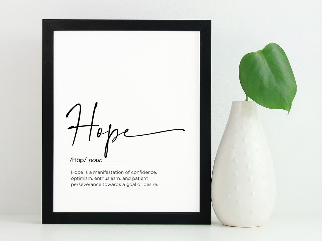 Definition of Hope - Etsy