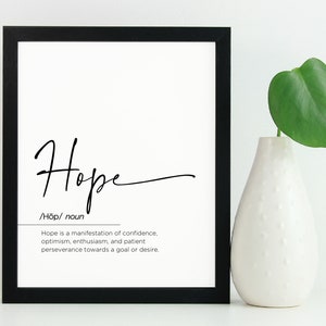 Definition of Hope - Etsy