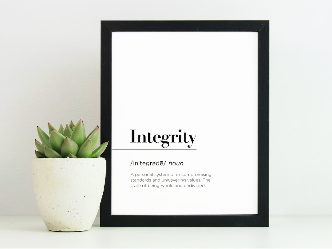 Definition of Integrity - Etsy