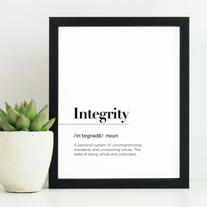 Definition of Integrity - Etsy