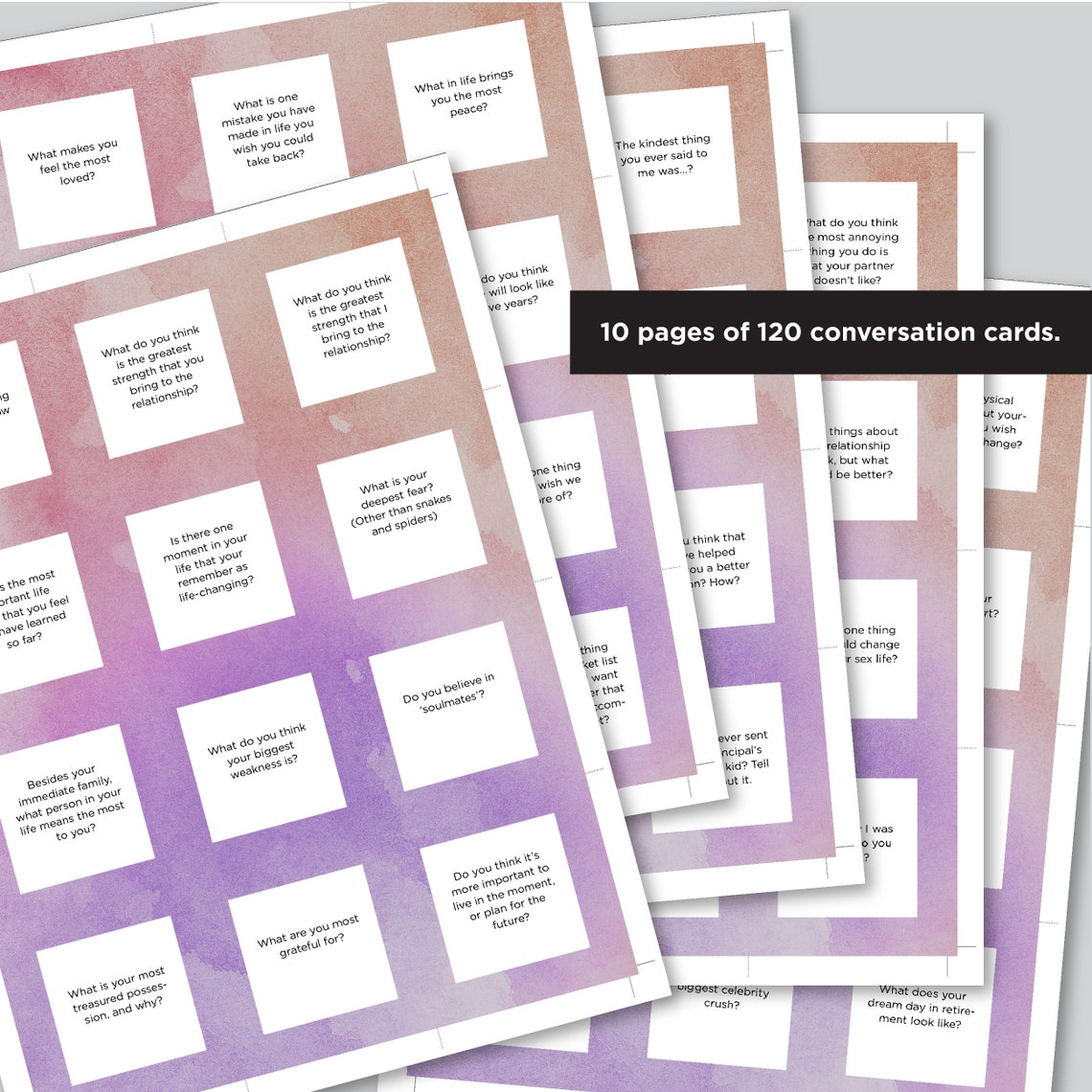 Conversation Starters – for Couples - Etsy