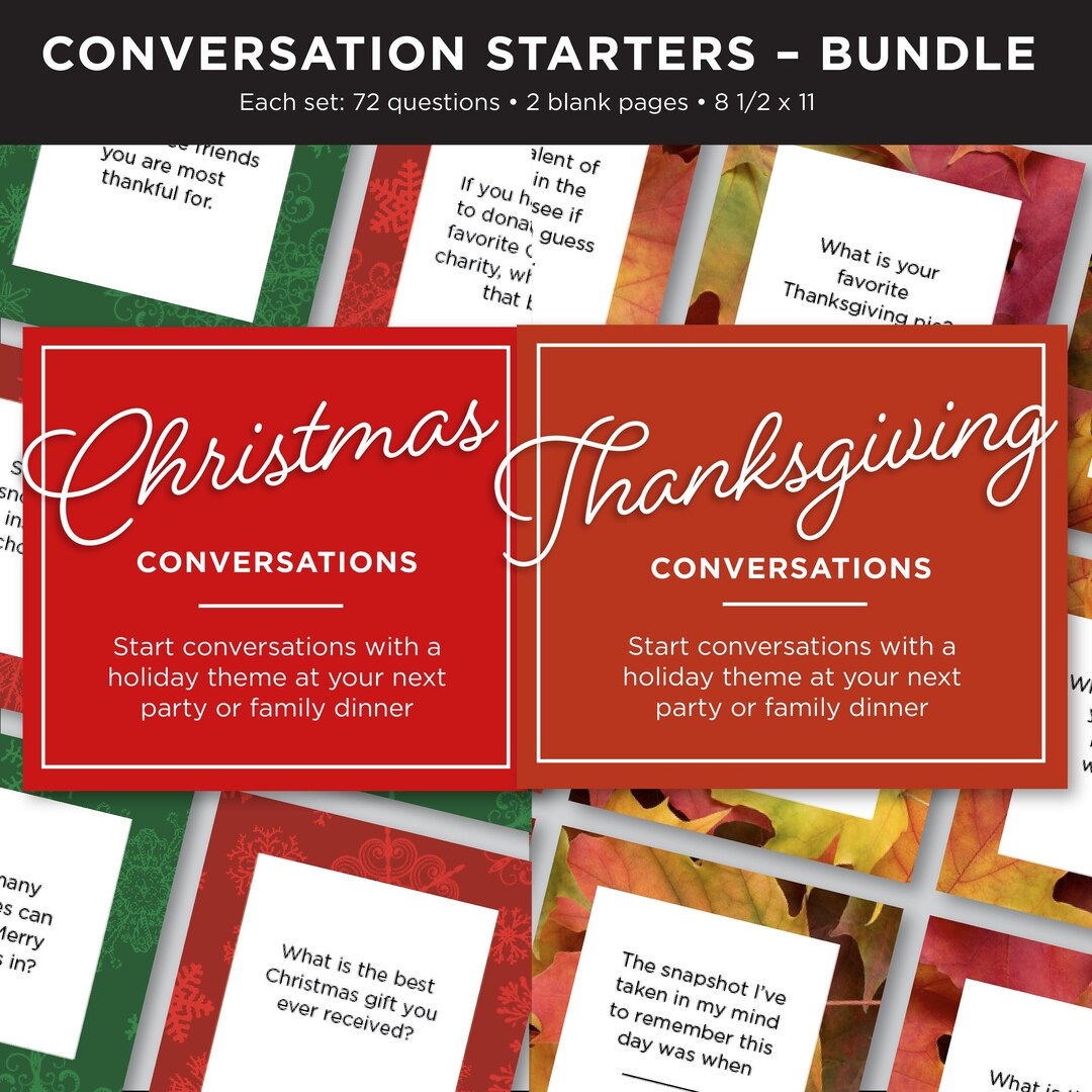 Holiday Bundle – Conversation Starters - Etsy