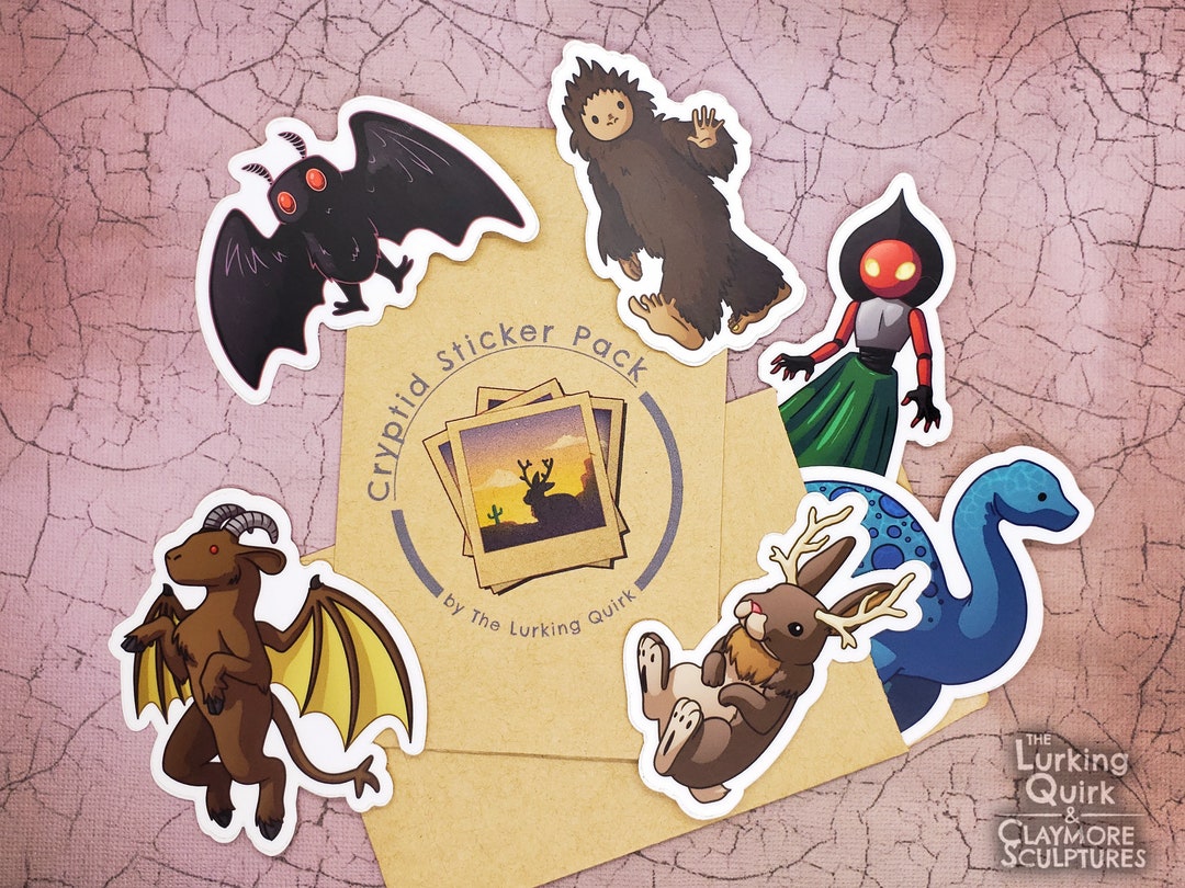 Cute Cryptid Vinyl Sticker Pack - Etsy