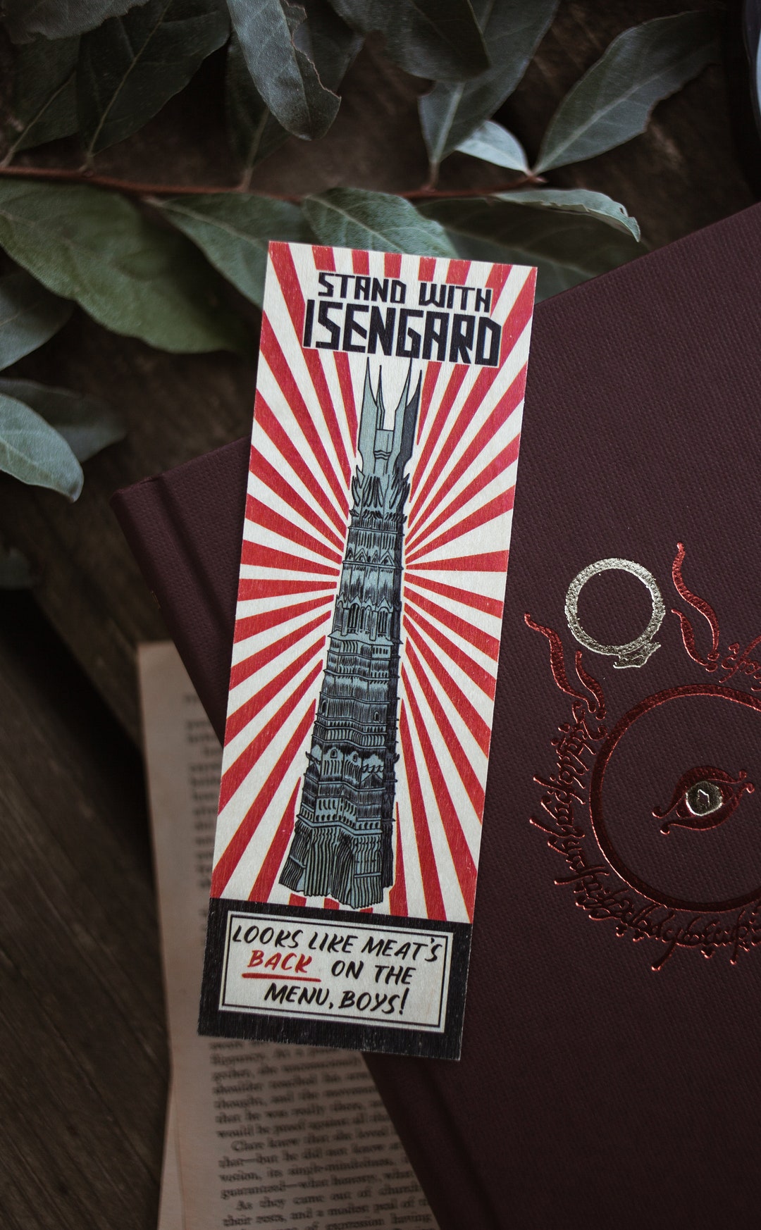 Stand With Isengard / Orc Propaganda / Wood Bookmark / Free US Shipping ...