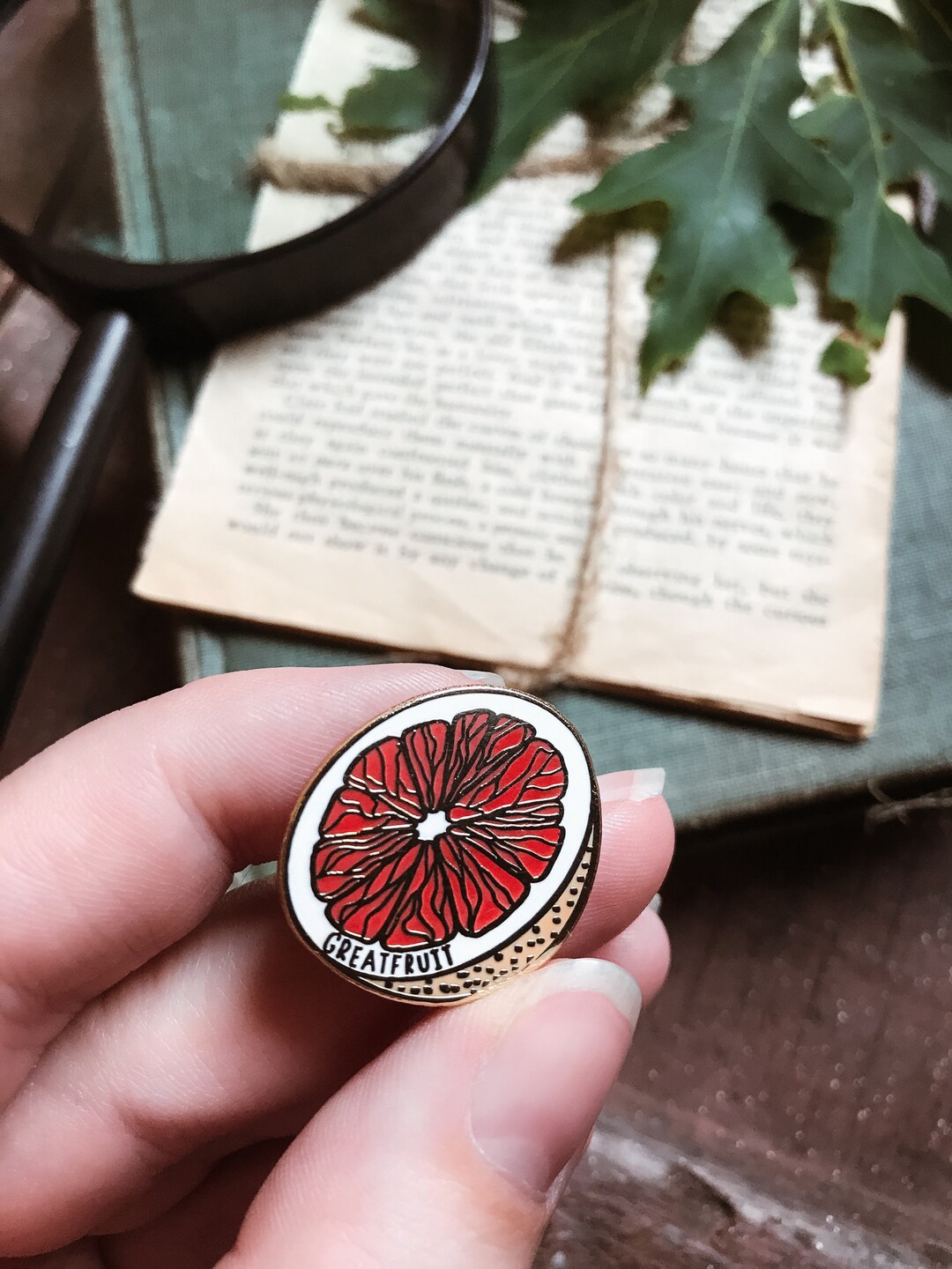 Greatfruit / Grapefruit Enamel Pin / Free US Shipping - Etsy