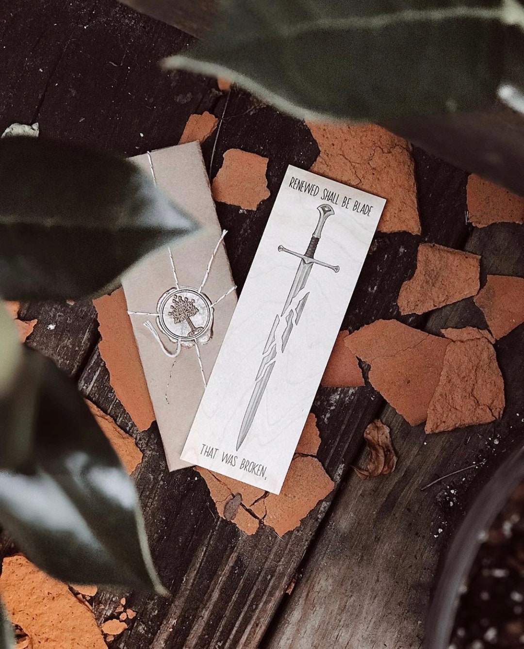 Blade That Was Broken / Double Sided / Wood Bookmark / Free US Shipping ...
