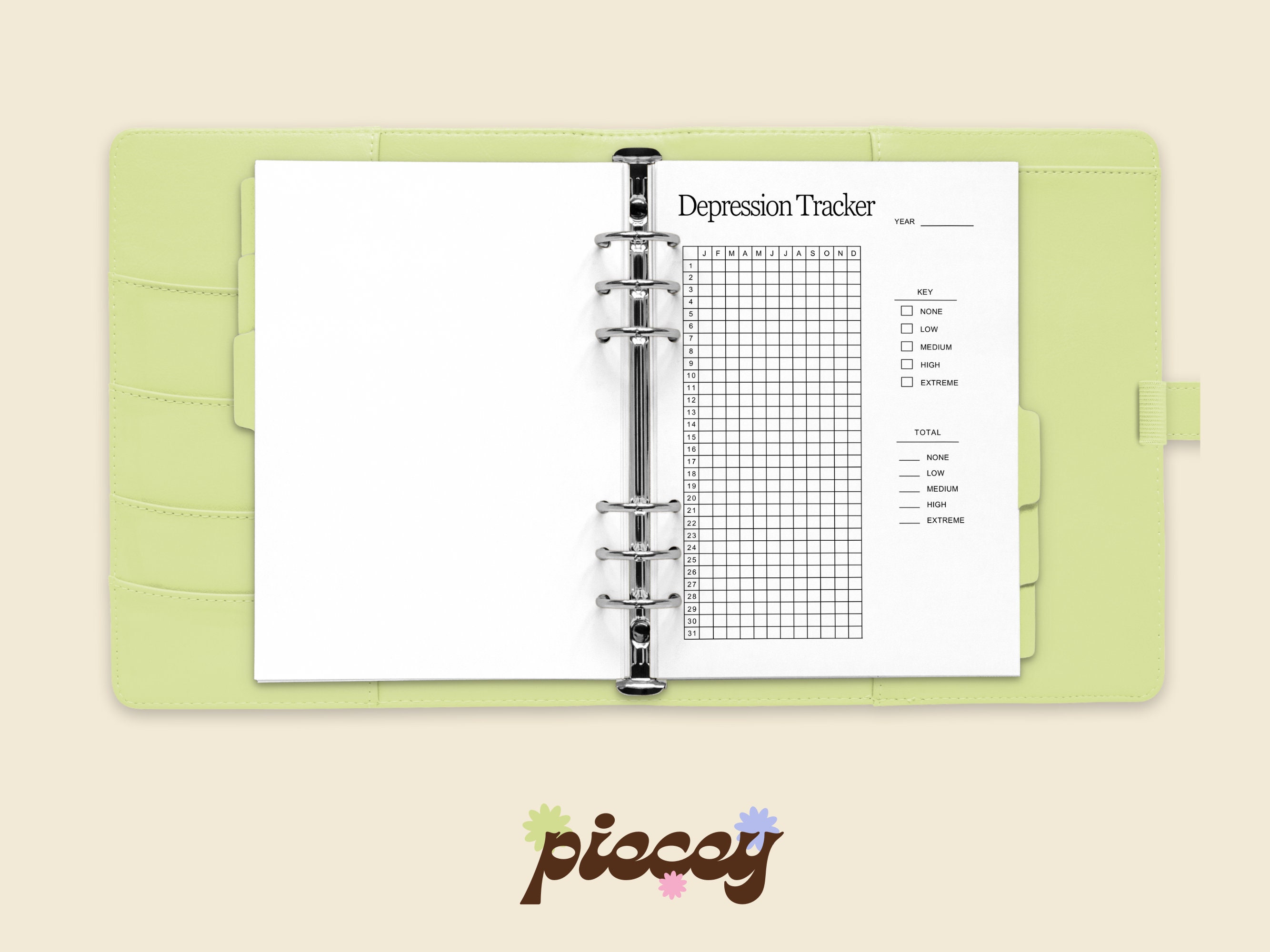 Depression Tracker Printable Habit Tracker Depression Journal ...