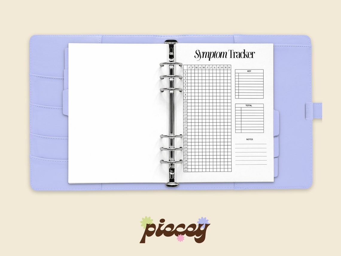 Symptom Tracker Printable Symptom Frequency Tracker Symptom Log Health ...