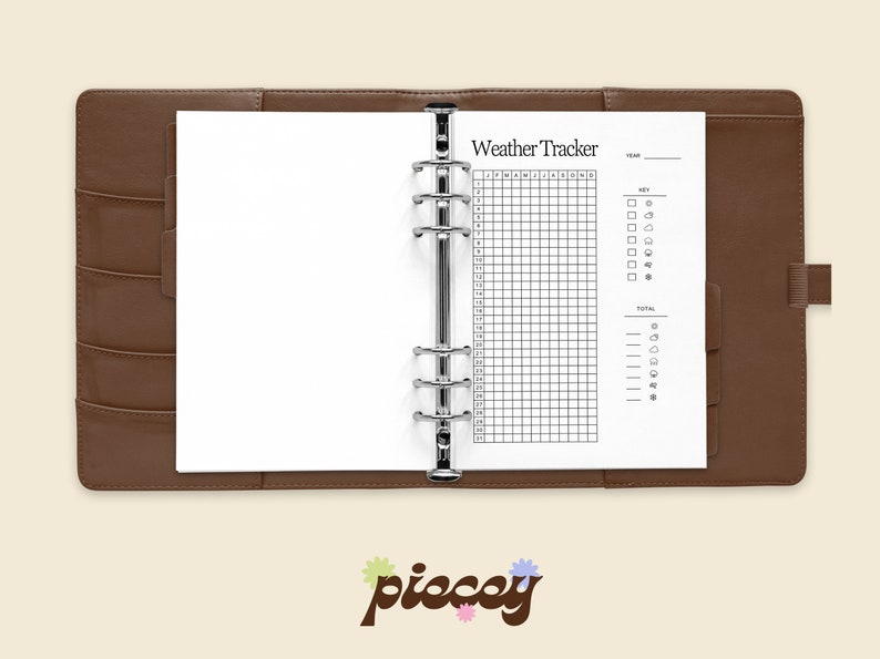 Weather Tracker Printable Daily Weather Log Daily Weather Tracker ...