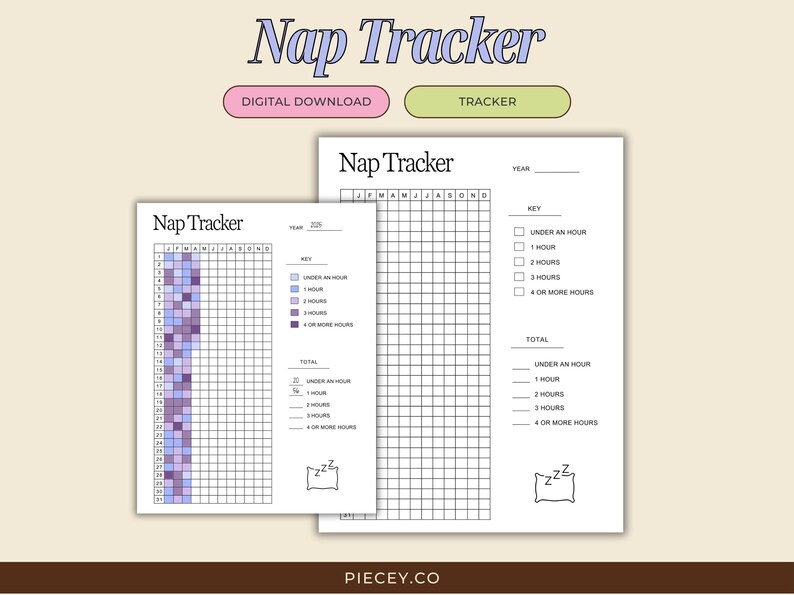 Baby Nap Tracker Printable, Sleep Log (digital Download) - Etsy