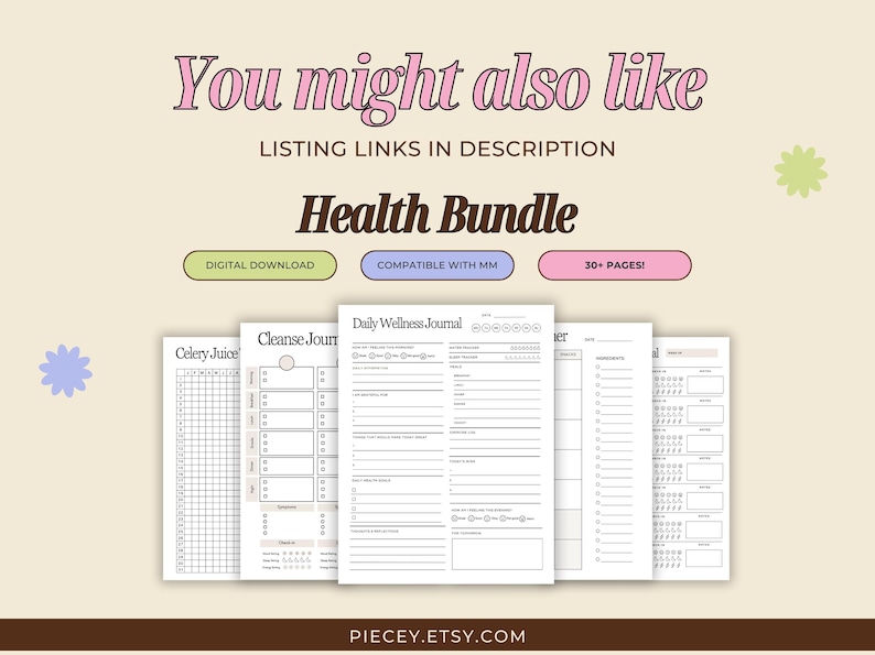 Monthly Symptom Tracker Log Printable, Symptom Frequency Tracker ...