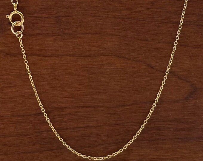 1.1mm Round 14K Gold Filled Cable Chain Necklace, Everyday Chain, Bulk ...