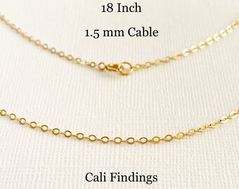 18 Inch Gold Chain | Etsy