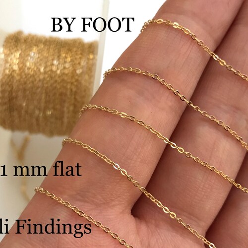 14k Gold Filled Rolo Chain 1.4mm Unfinished Rolo Chain by | Etsy
