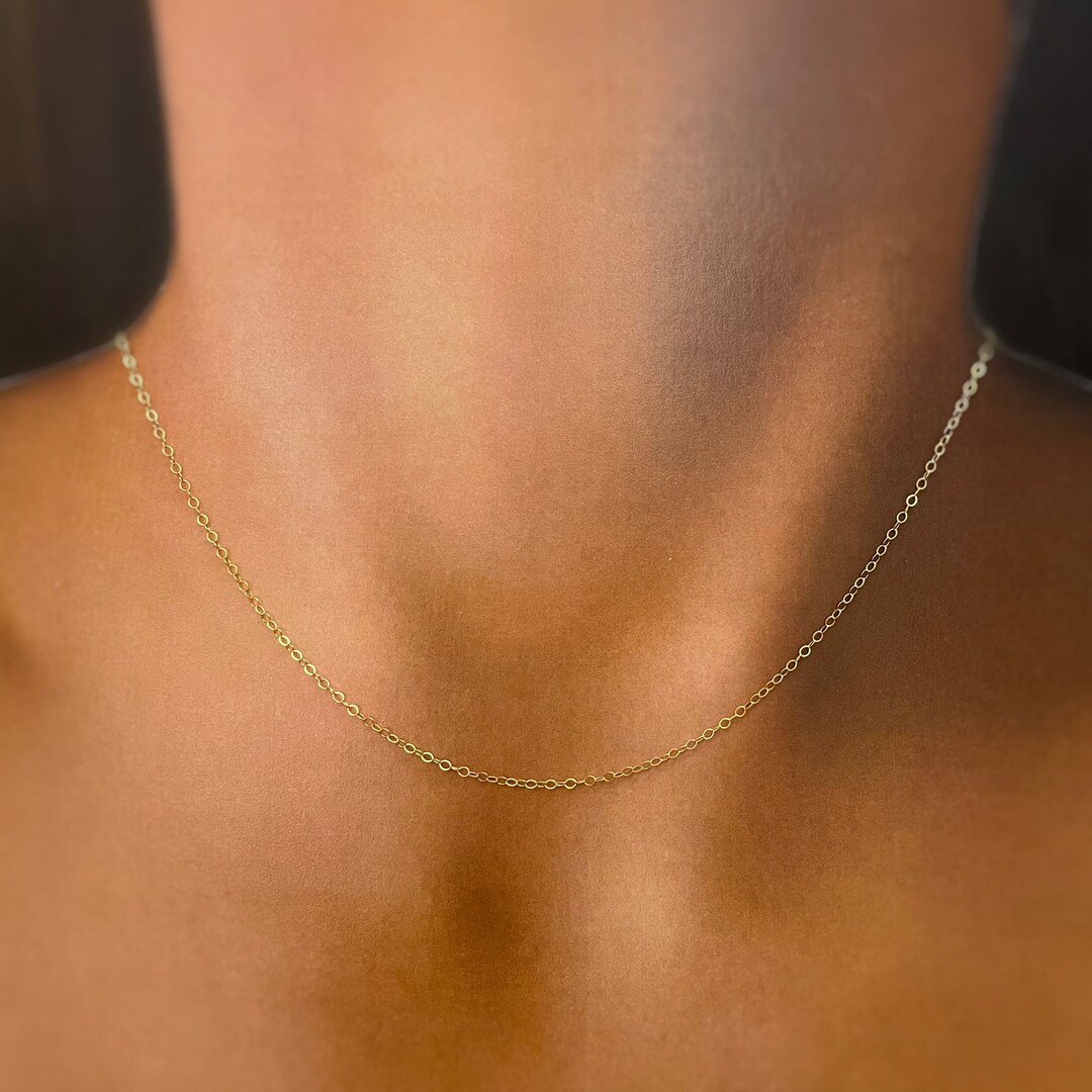 14K Gold Filled Cable Chain Necklace by Cali Findings, Size 1.7mm ...