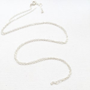 Sterling Silver 30 Finished Flat Cable Chain Necklace, 1.3mm, 1pc ...