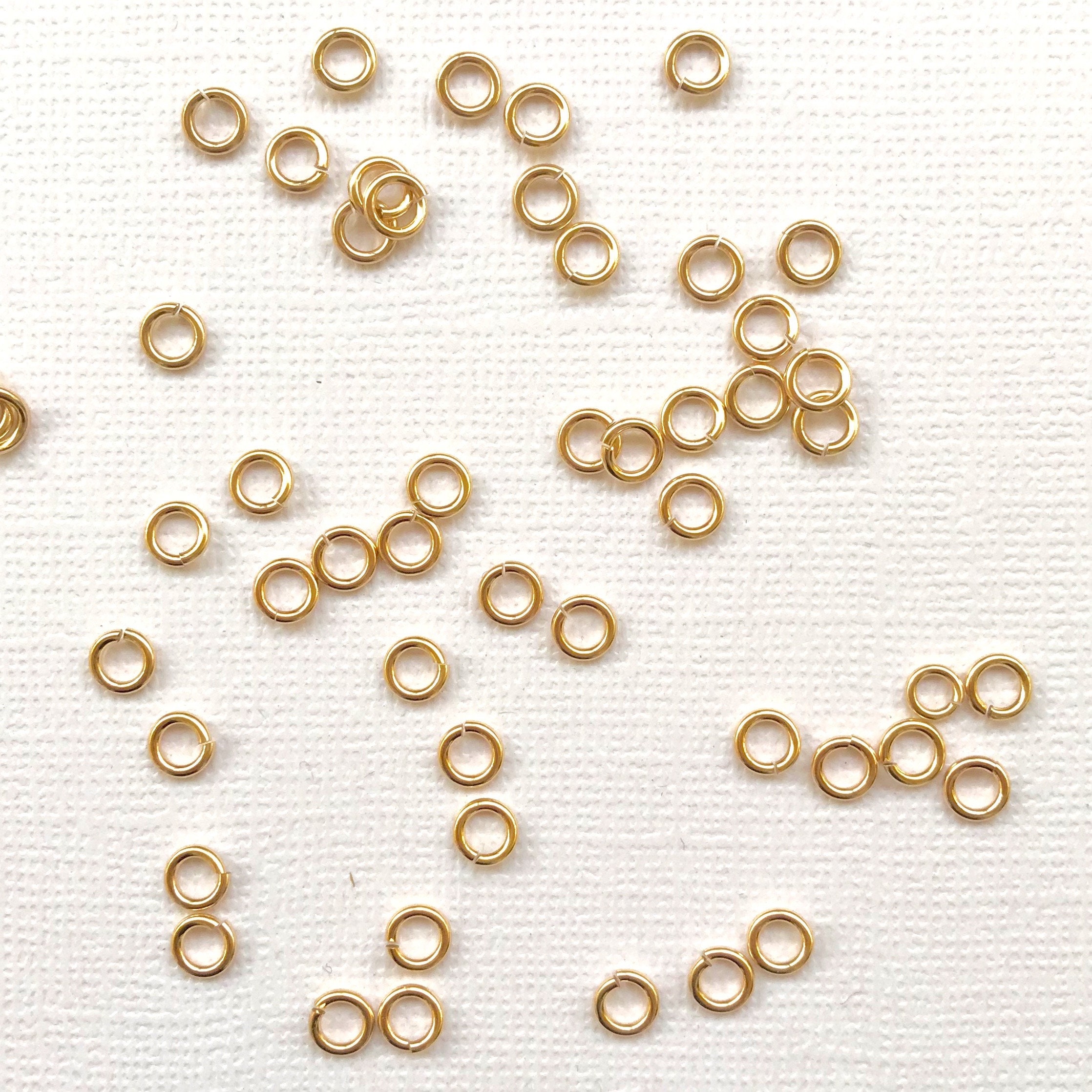 Bulk Gold Filled Jumprings 50 Pieces Gold Fill Jump Rings 5 - Etsy