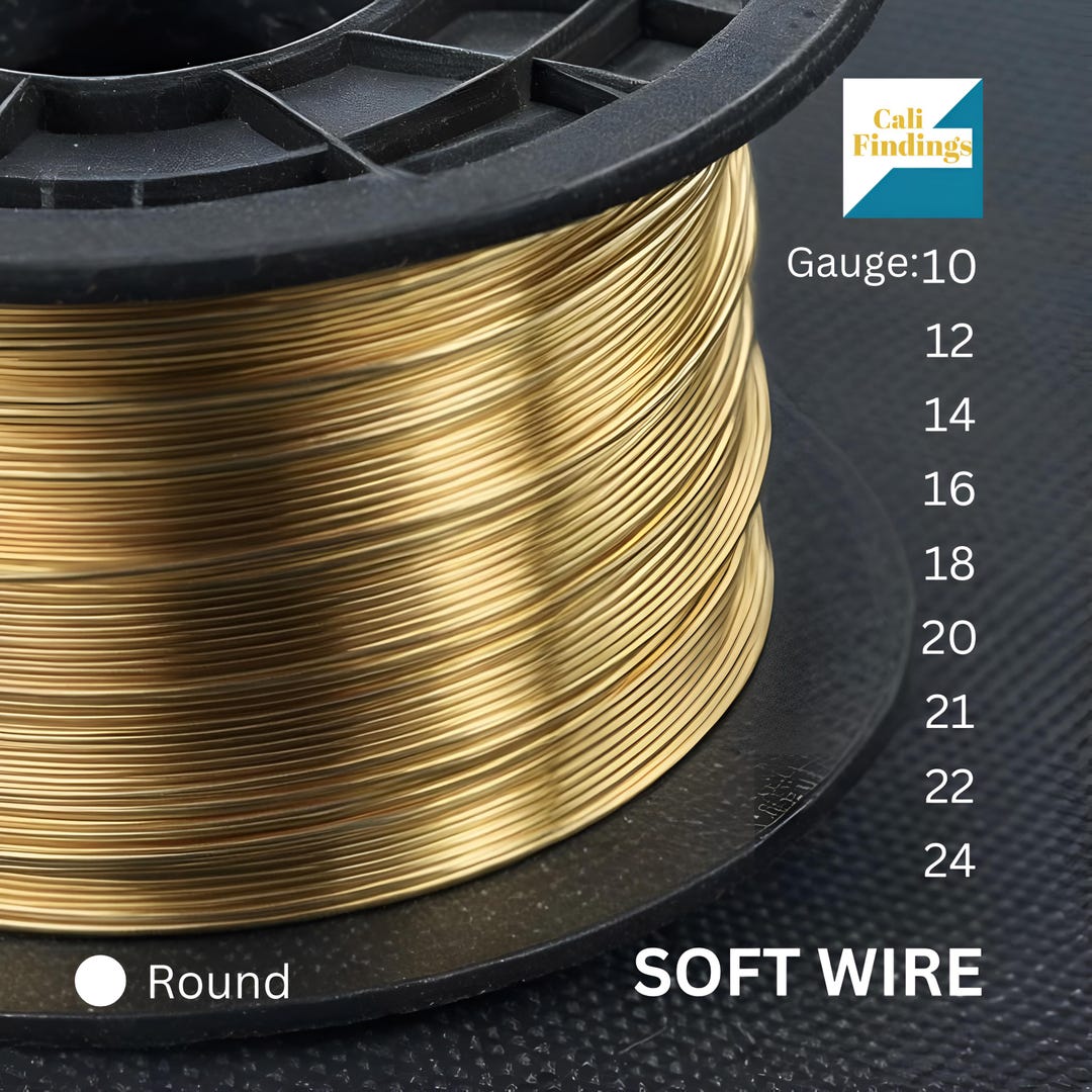 Gold Filled SOFT Wire, 14K GF Round, 24, 22, 21, 20, 18, 16, 14, 12 ...