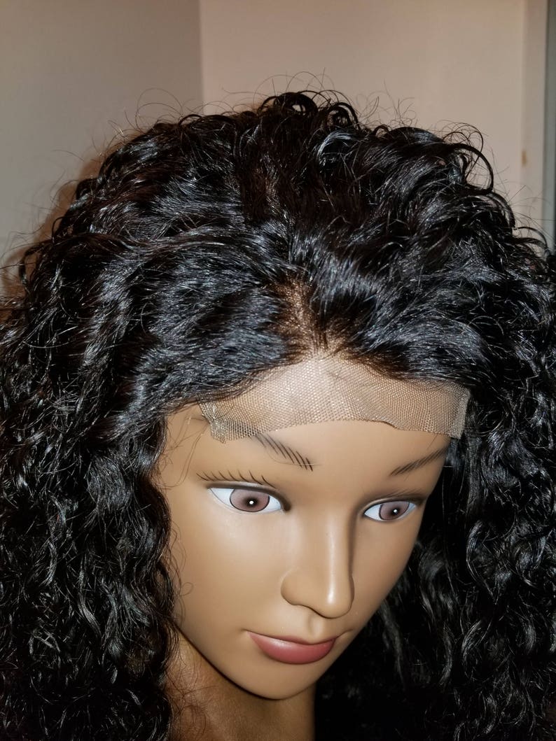 Deep Wave Lace Closure Wig - Etsy