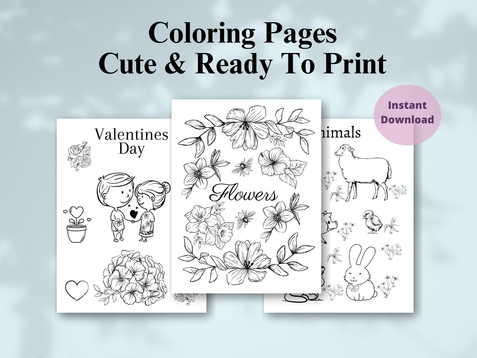 Coloring Pages, Spring Coloring Page, Animals Coloring, Children ...