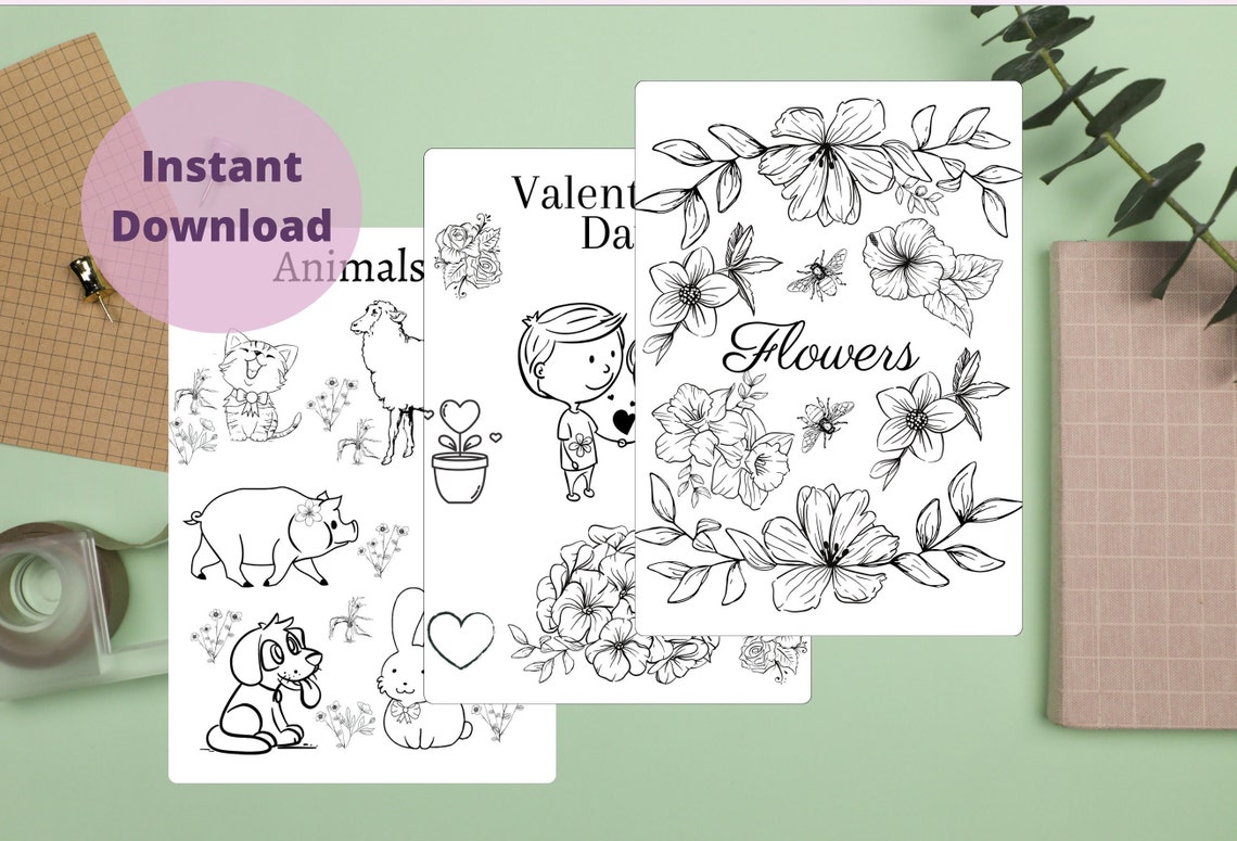 Coloring Pages, Spring Coloring Page, Animals Coloring, Children ...