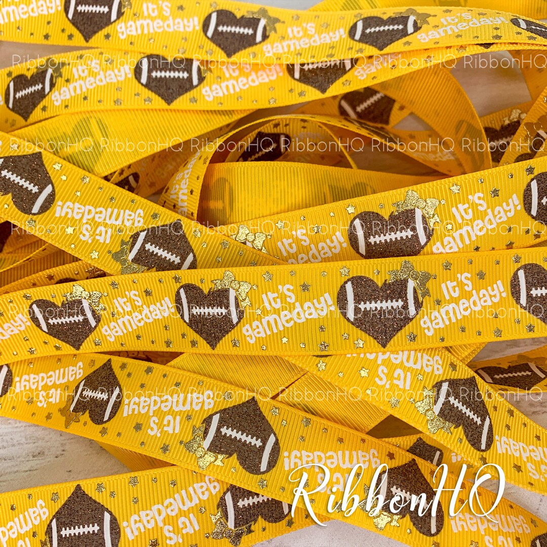7/8 It's Gameday Ribbon Football Season - Etsy